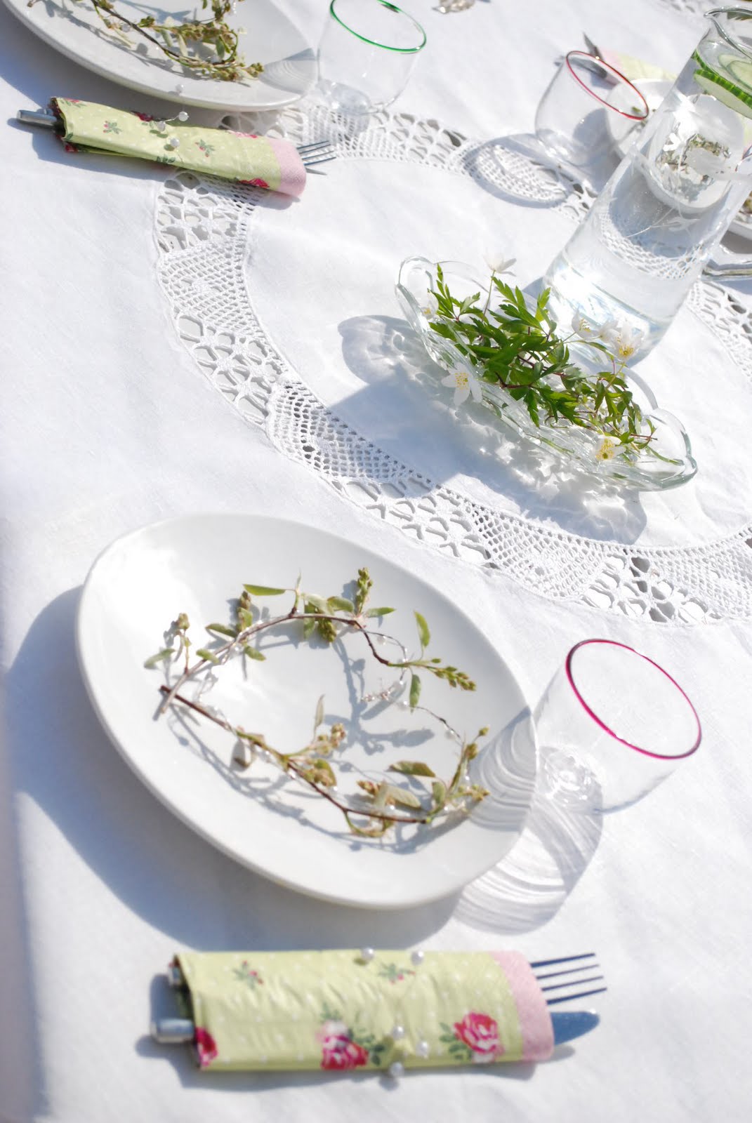 hjärtan på tråd: Vår dukning
