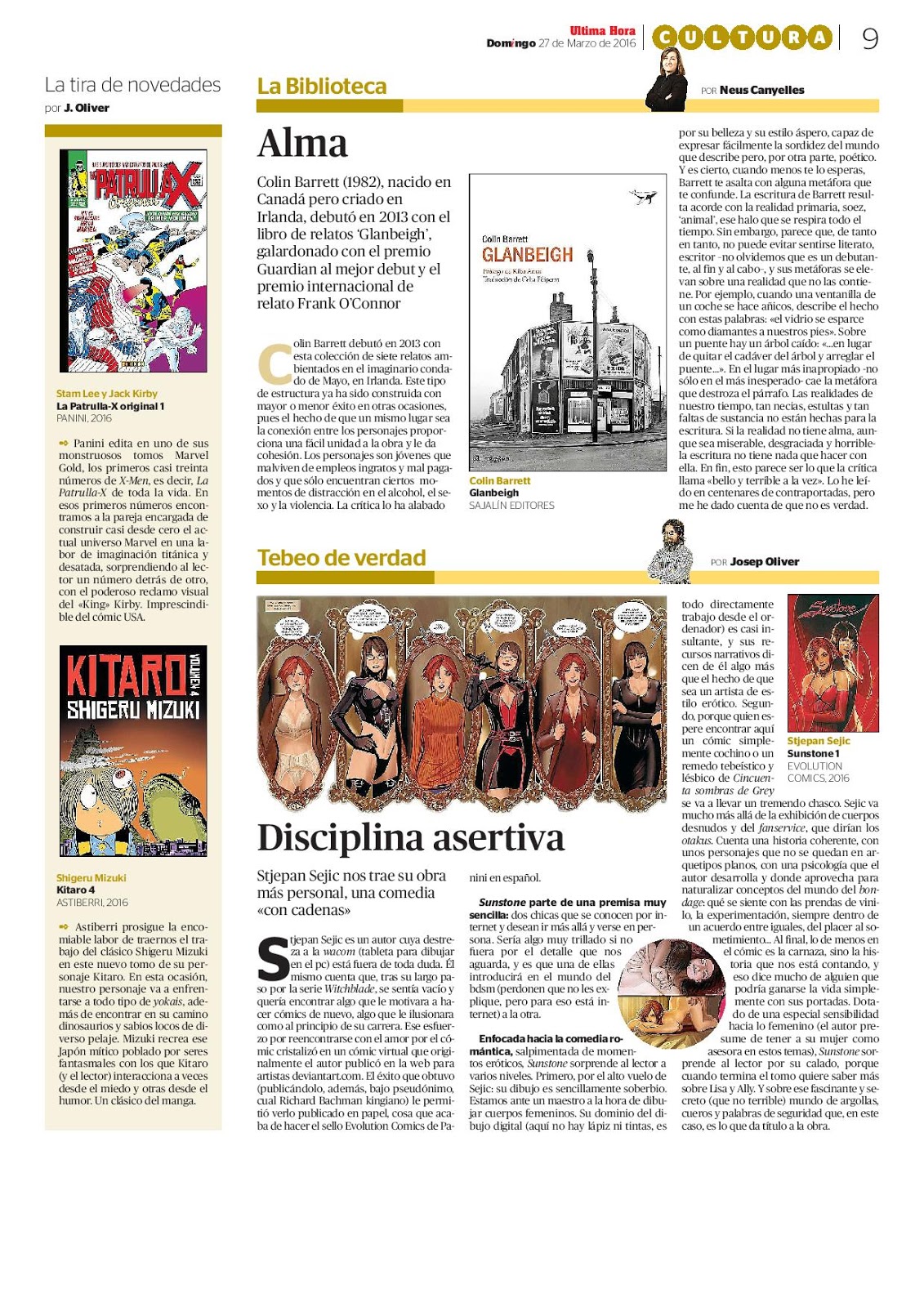 Iconotropía: Reseñas en UH: 'Sunstone', de Stjepan Sejic (Evolution Comics)