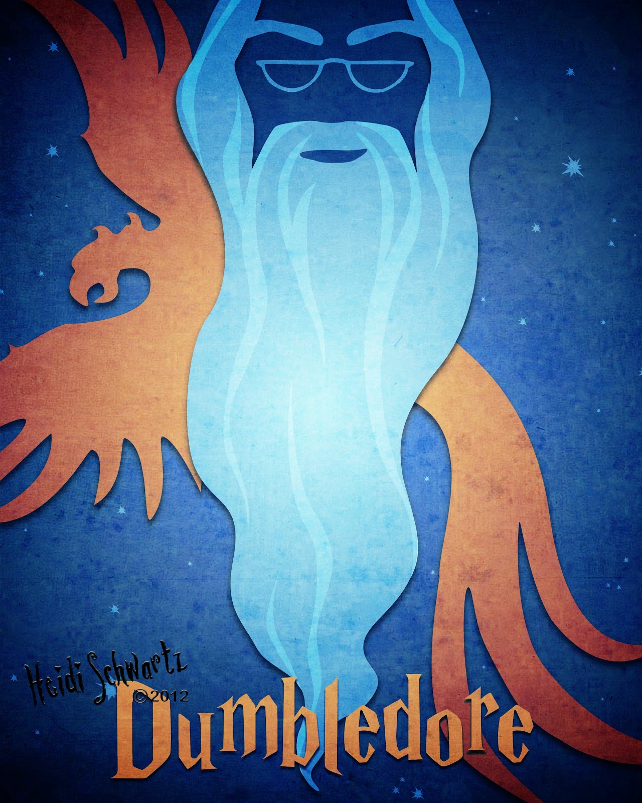 Heidi Schwartz: Harry Potter & Updated Dumbledore Poster/Print