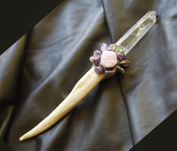 The 7 Directions: Amethyst Drusy Angel Wand- Native American Talking ...