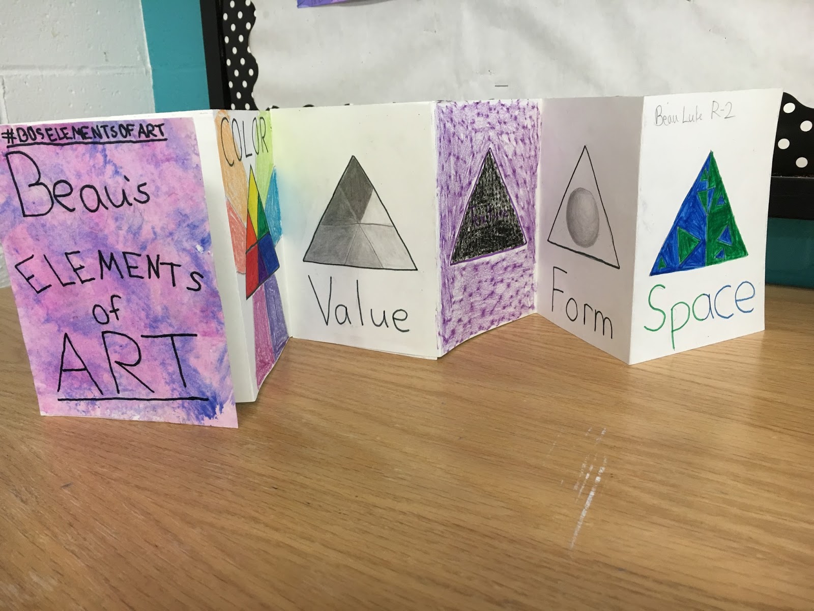 Art From One Thousand Hearts: Elements of Art Accordion Books