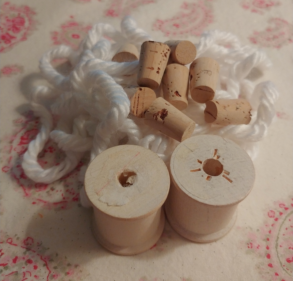 DIY Thread Spool Sheep Ornaments - Little Vintage Cottage