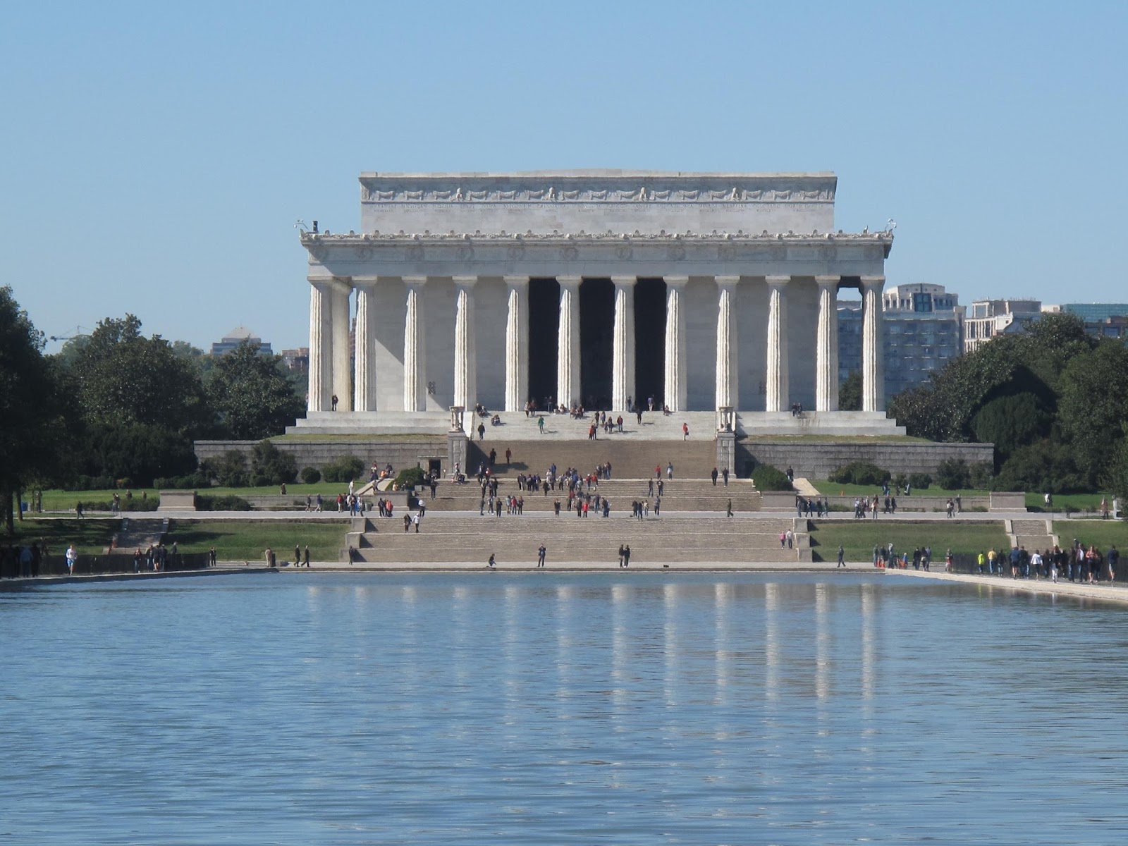 Me gusta y te lo cuento: Washington - El Lincoln Memorial Reflecting ...