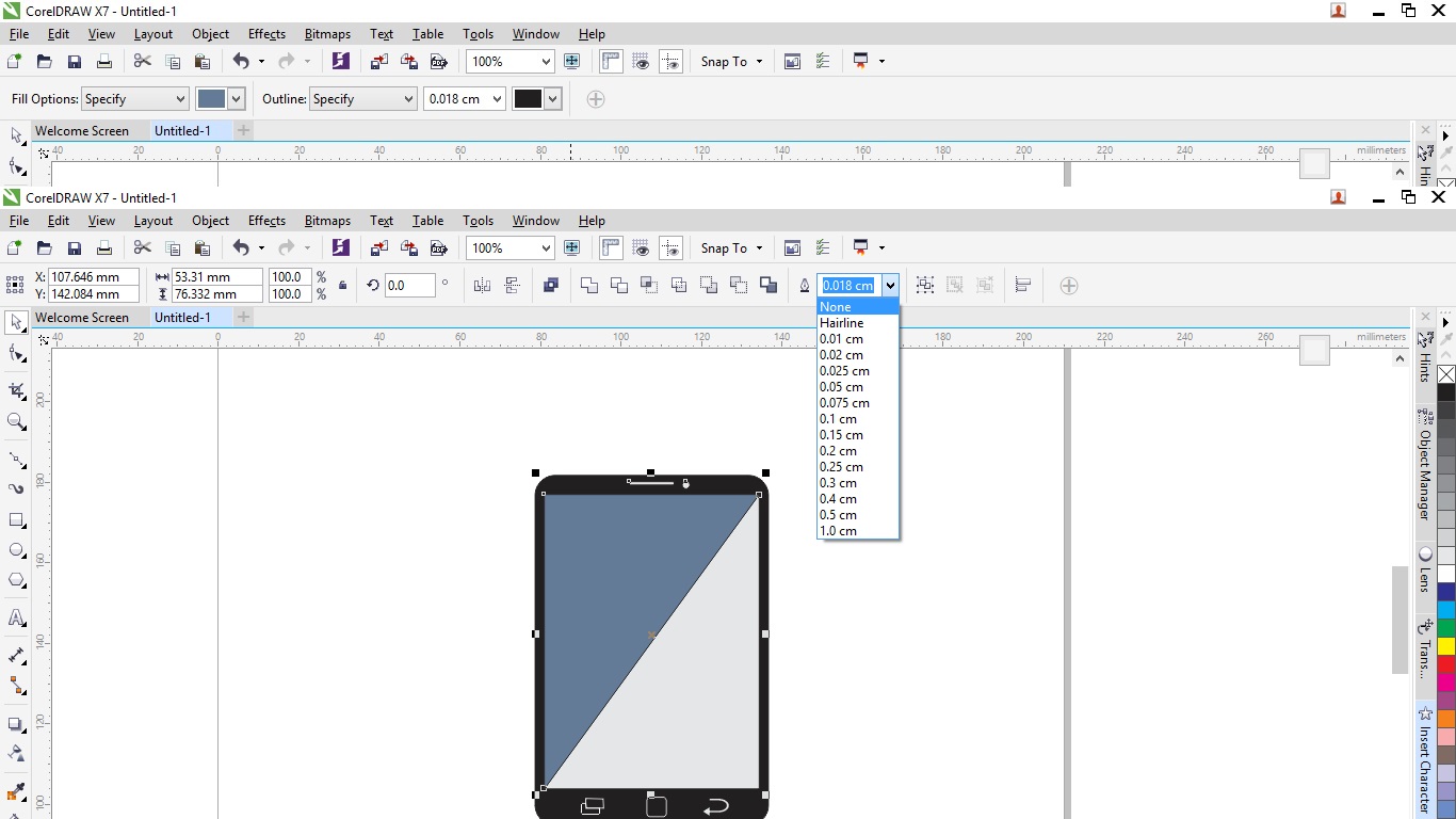 Cara Membuat Flat Design HP dengan Corel Draw | Pintar CorelDraw