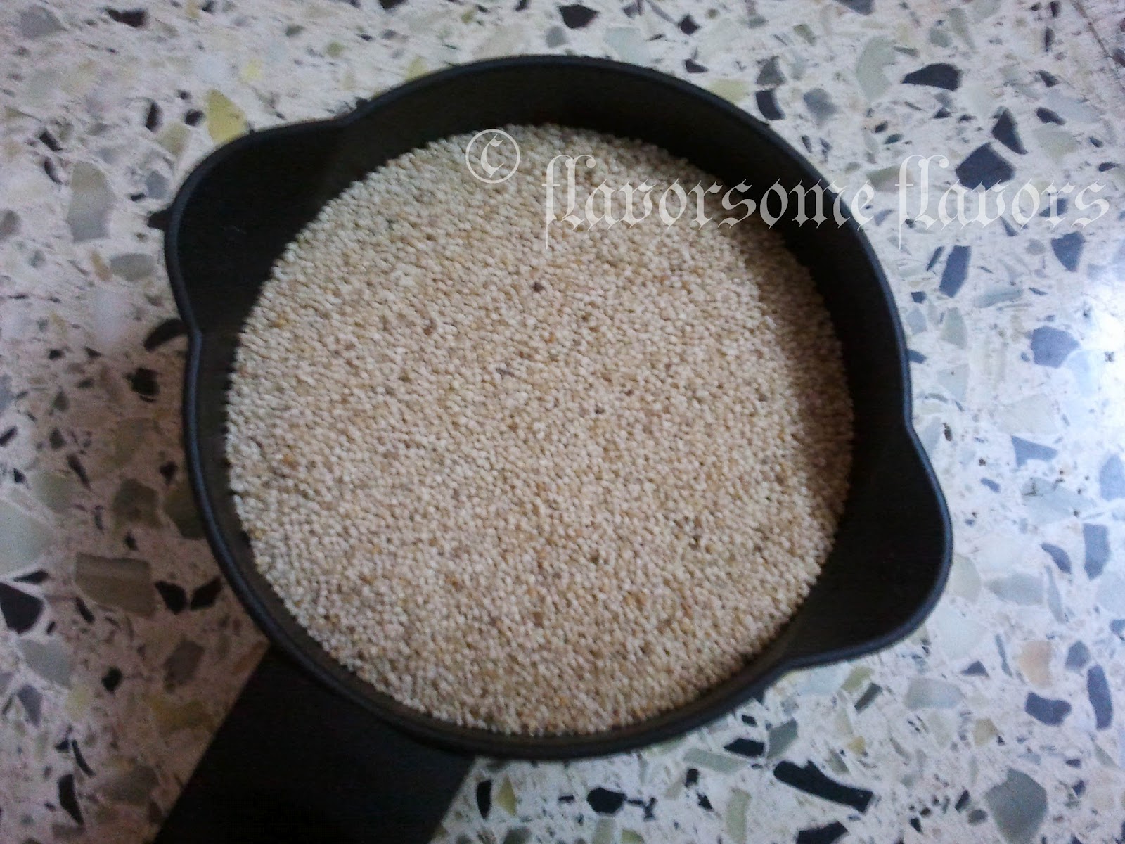 Flavorsome Flavors: Posto Bhape / Bhapa Posto / Baked Poppy Seeds
