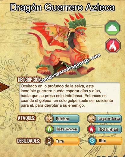 Dragon Guerrero Azteca | Amigos Para Dragon City