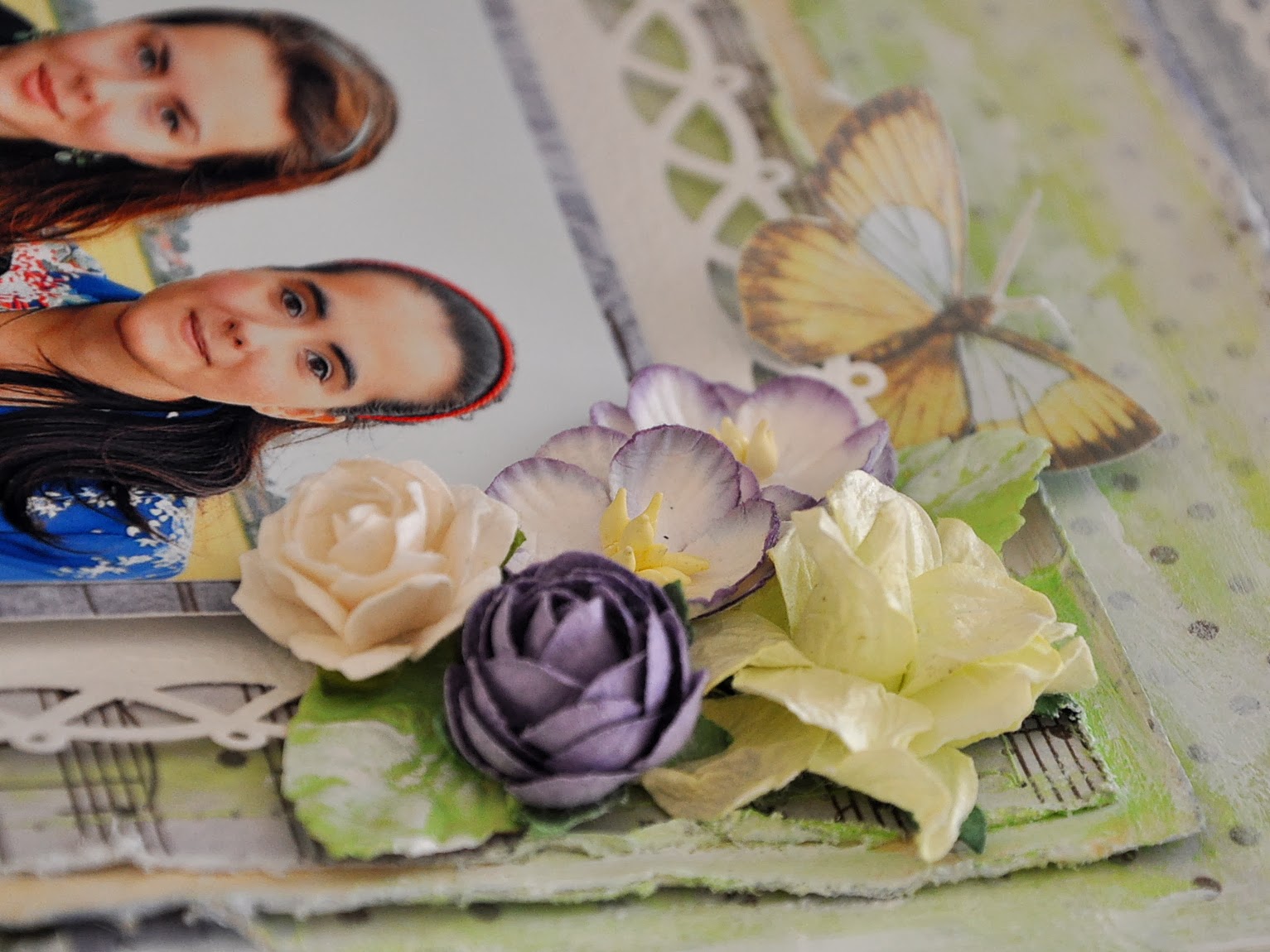 inkido: '3 is Definitely Company' using Beautiful Memories collections.