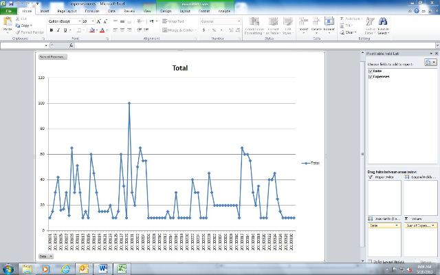 How to create expenses report in Microsoft Excel?