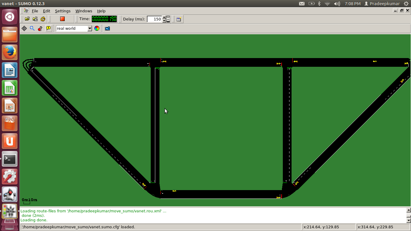 SUMO and MOVE Example Traffic Simulation