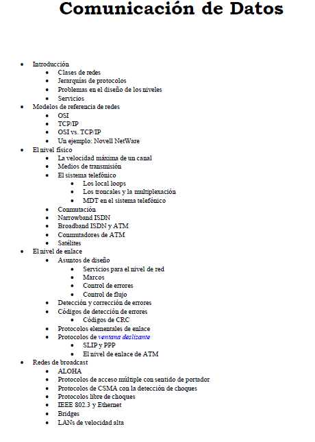 mundo del conocimiento: COMUNICACION DE DATOS