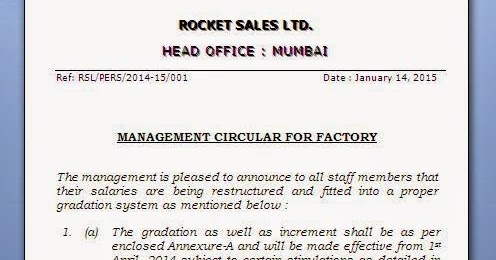 Office Circular Sample