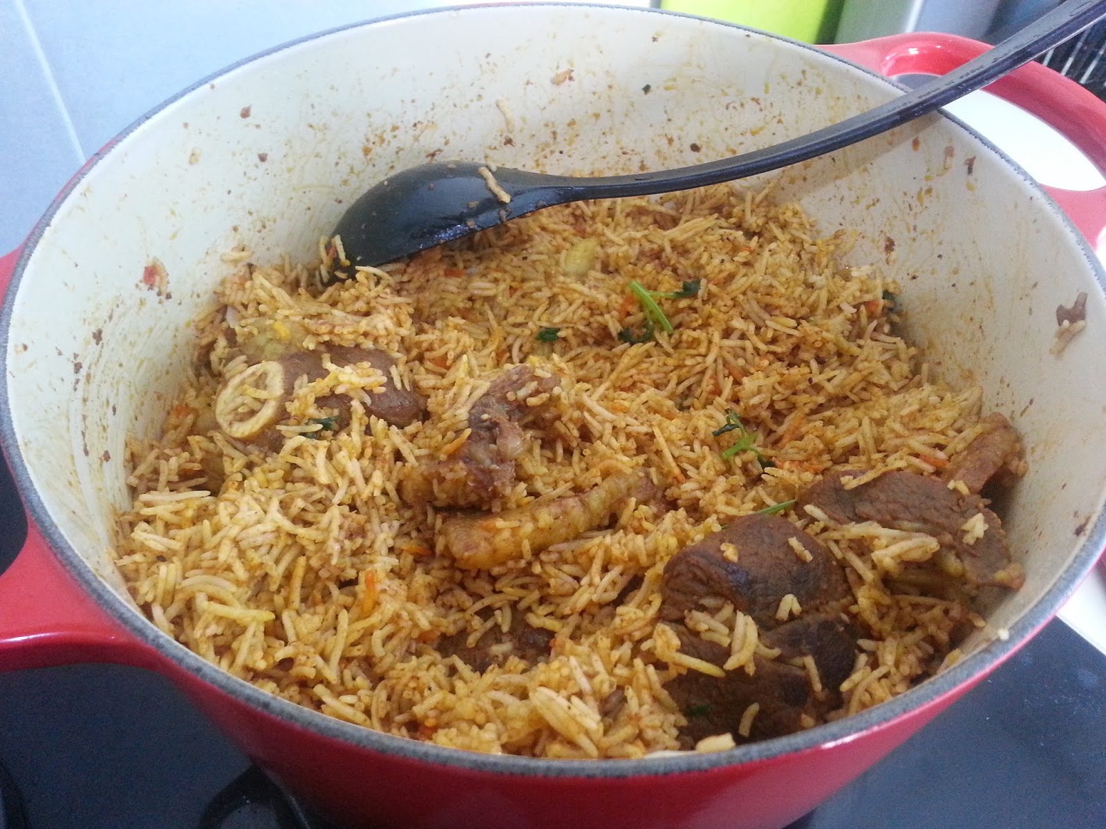 Life is colorful: Nasi Kabsah Kambing.. (guna Rempah Kabsah Chef Ammar)