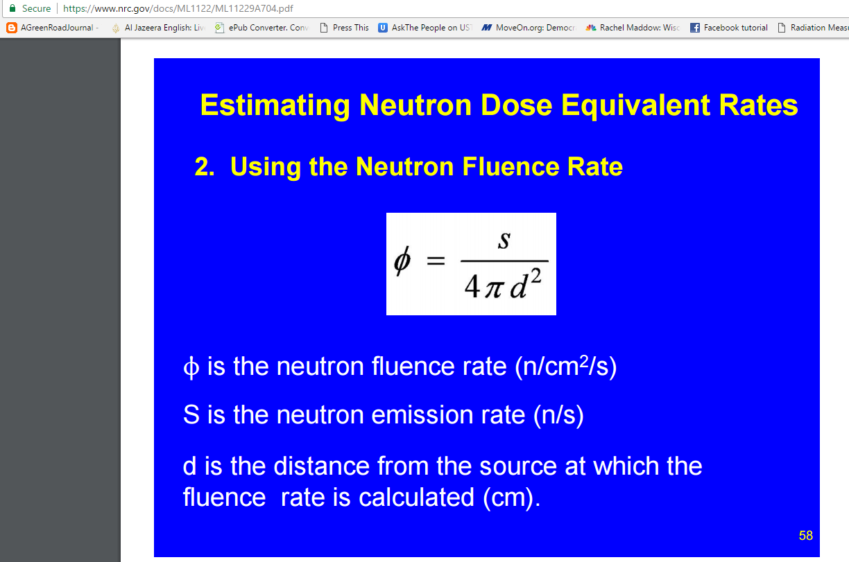 Neutron Radiation Exposure