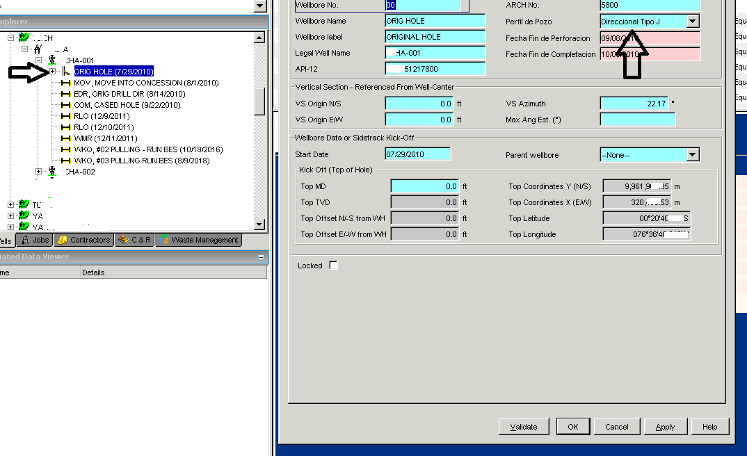 URULEANDO: Diagrama final del Pozo en OpenWells