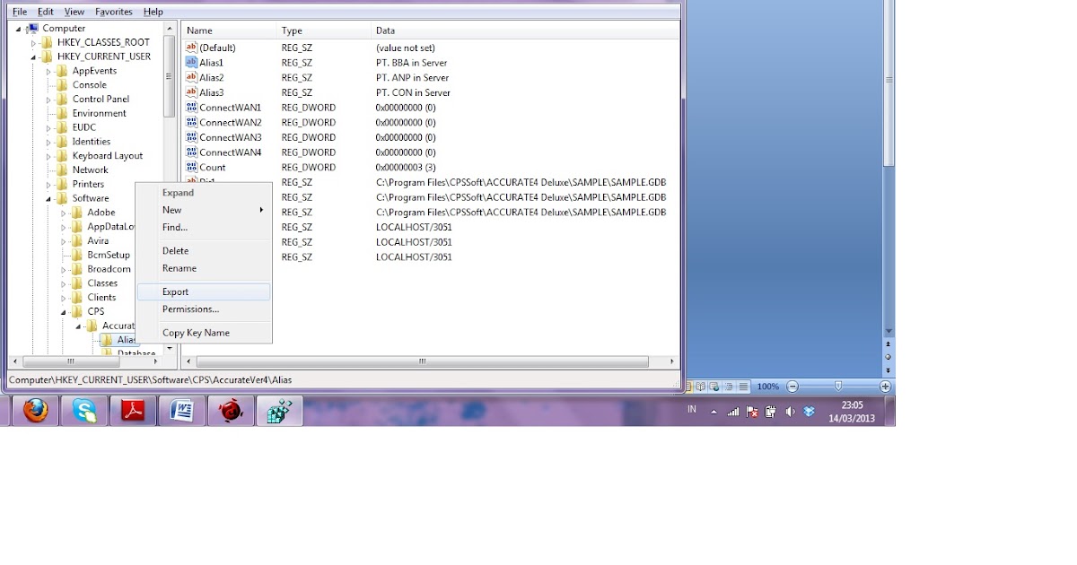 Membuat Alias Accurate Dengan Cepat