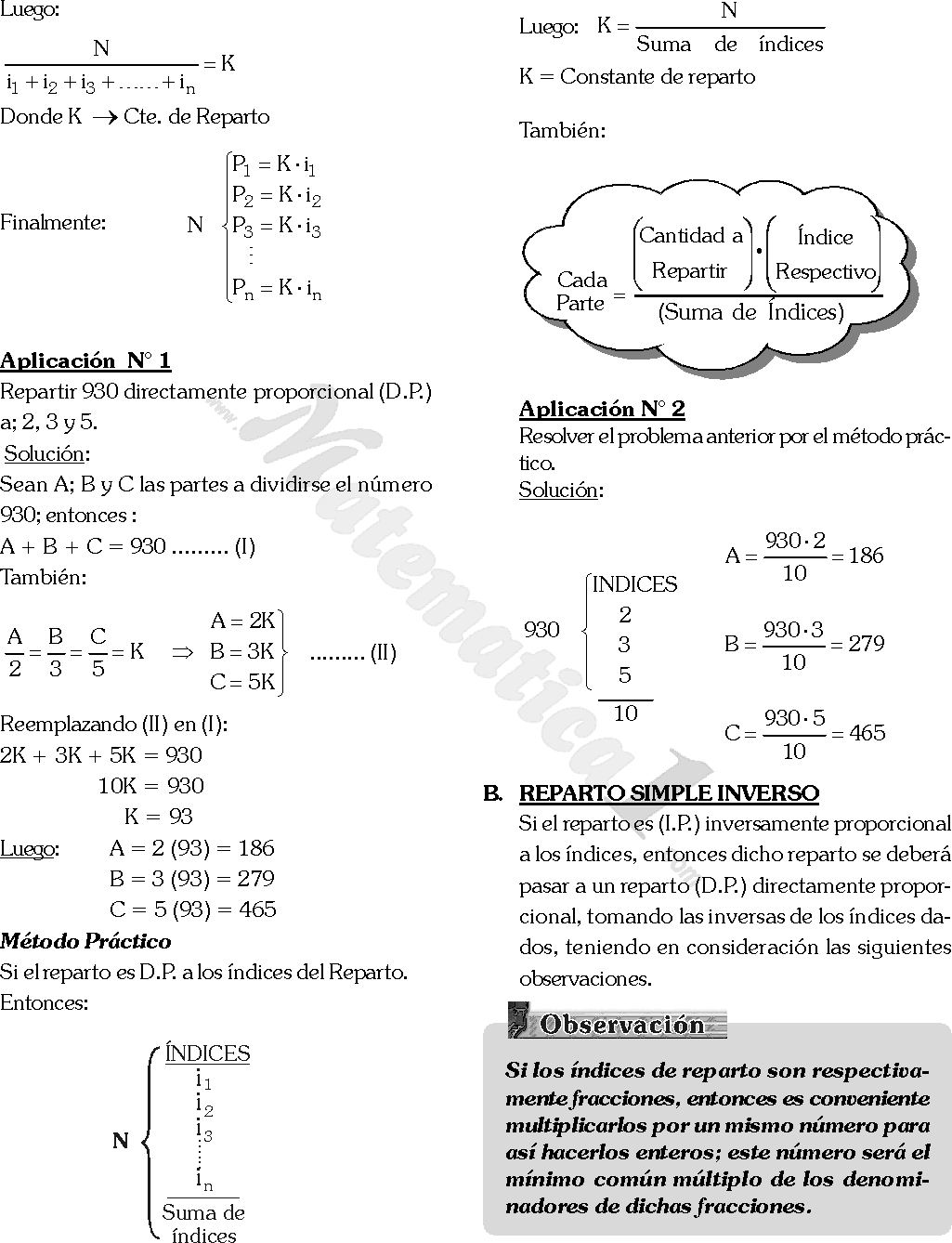 REPARTO PROPORCIONAL EJERCICIOS RESUELTOS PDF