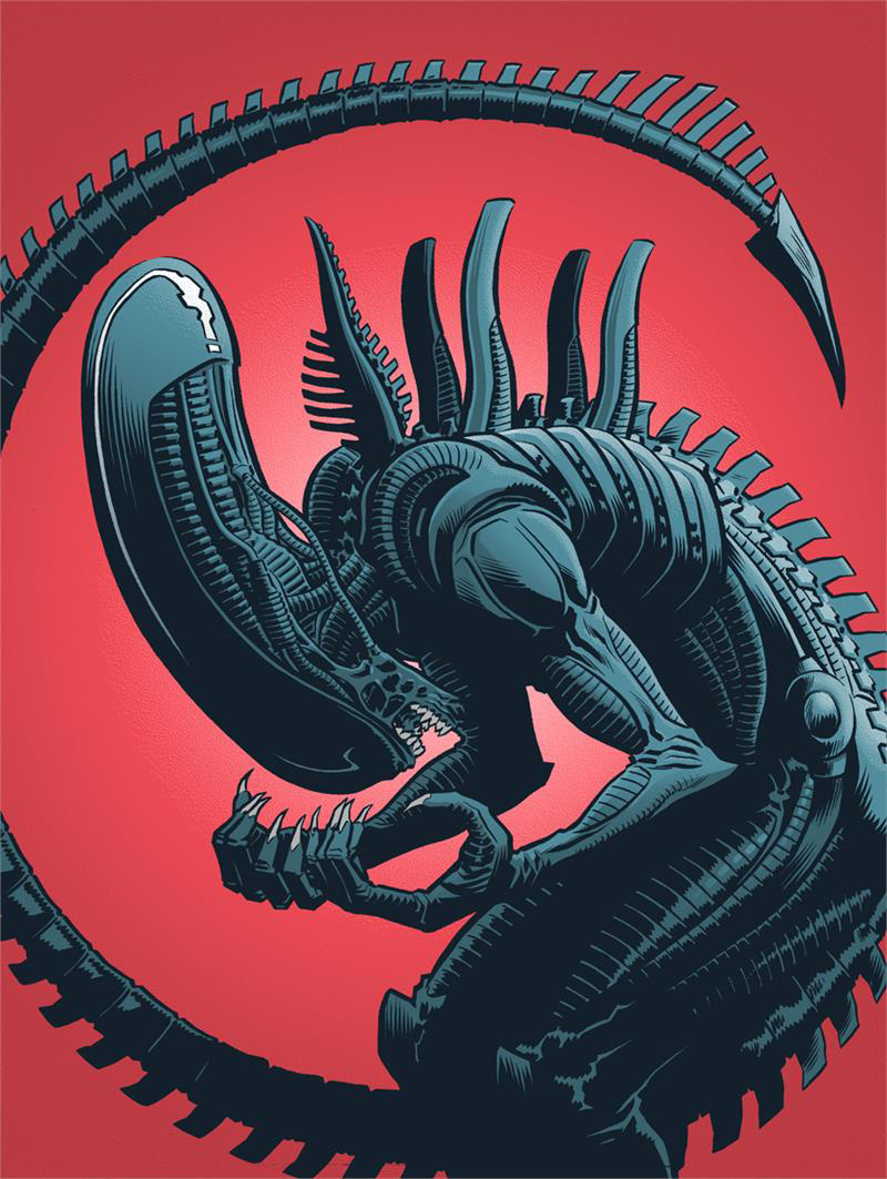 The Geeky Nerfherder: #CoolArt: 'Xenomorph' & 'Xenomorph Queen' by ...