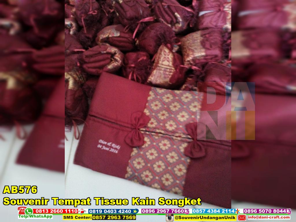 Souvenir Tempat Tissue Kain Songket | Souvenir Pernikahan