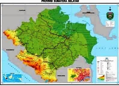 Peta Provinsi Sumatera Selatan Bhaktiku Blog