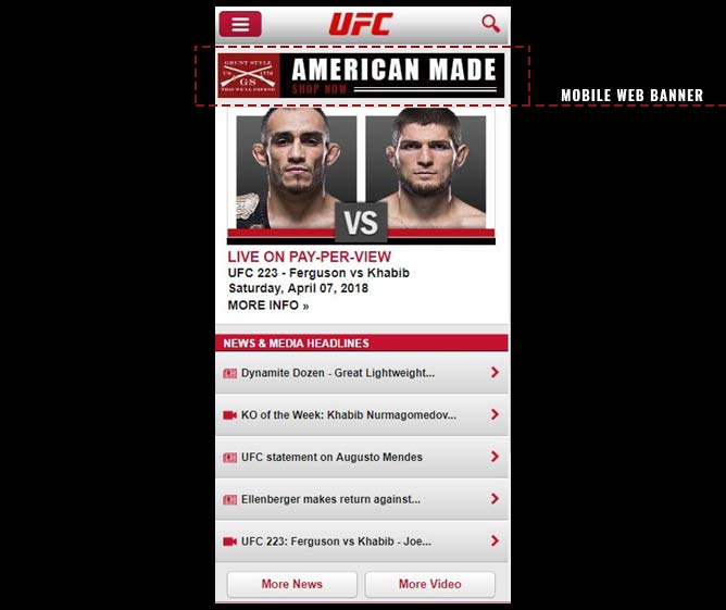 Willard Kill Creative: American Brand Web Ads Featured on UFC.com