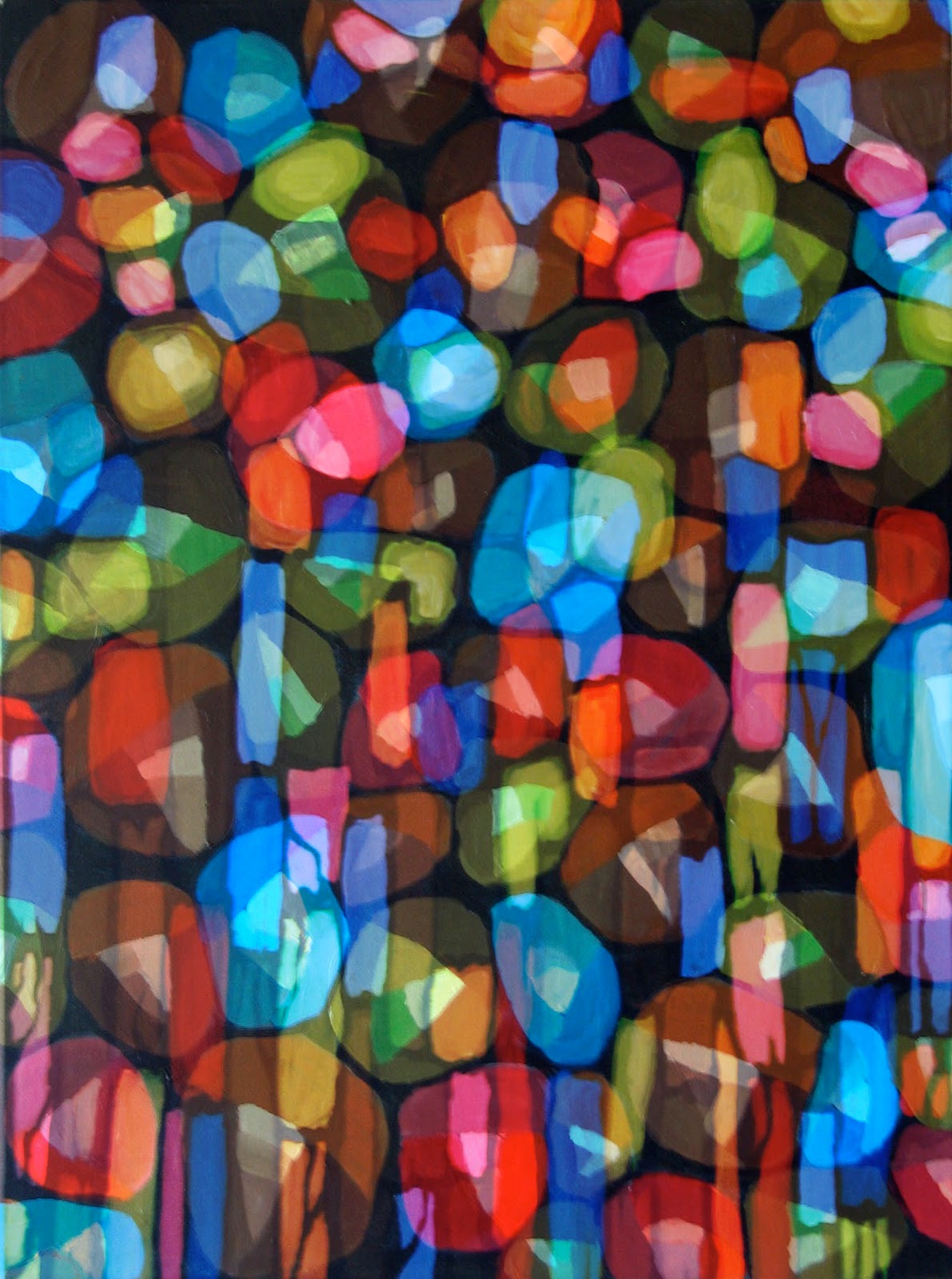 Kristi Mayfield: painting from a series of pattern paintings