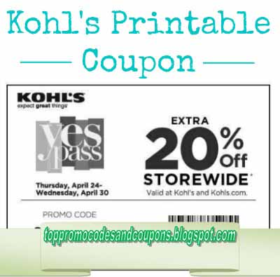 Free Promo Codes and Coupons 2023: Kohls Coupons