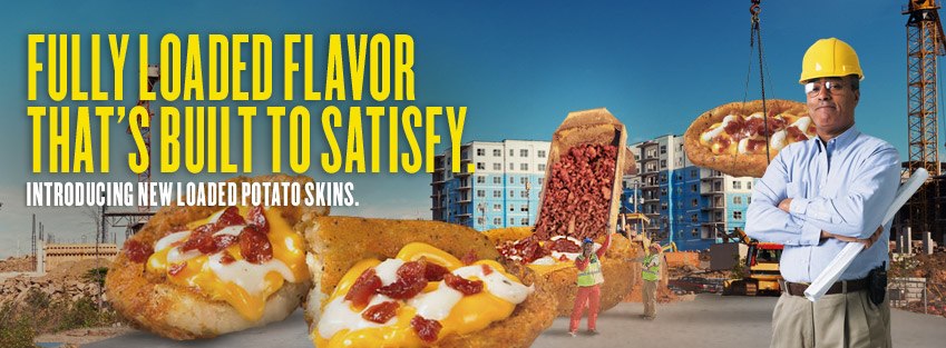 News: Checkers/Rally's - New Loaded Potato Skins | Brand Eating