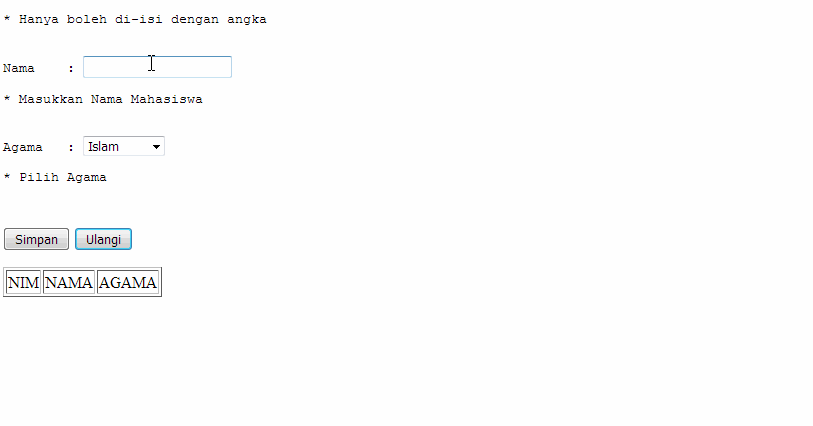 Input Data Html Tanpa Database Smk Insan Mandiri