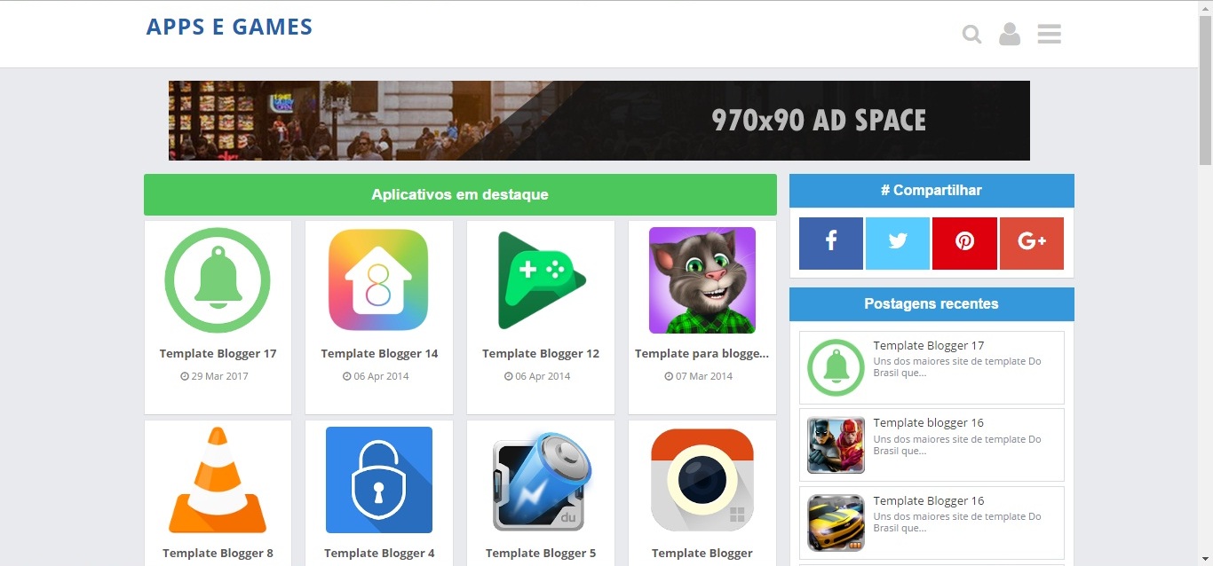 Template Aplikasi Blog APK