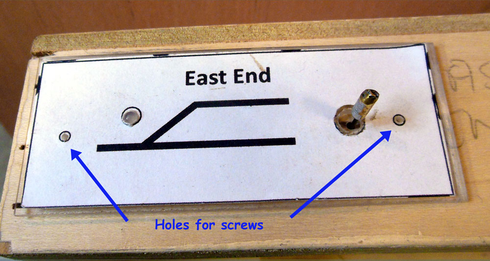 Tracks across Nevada: Single turnout control panel