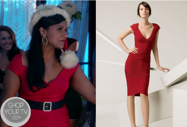 The Mindy Project: Season 2 Episode 11 Mindy's Red Bandage Dress | Shop ...