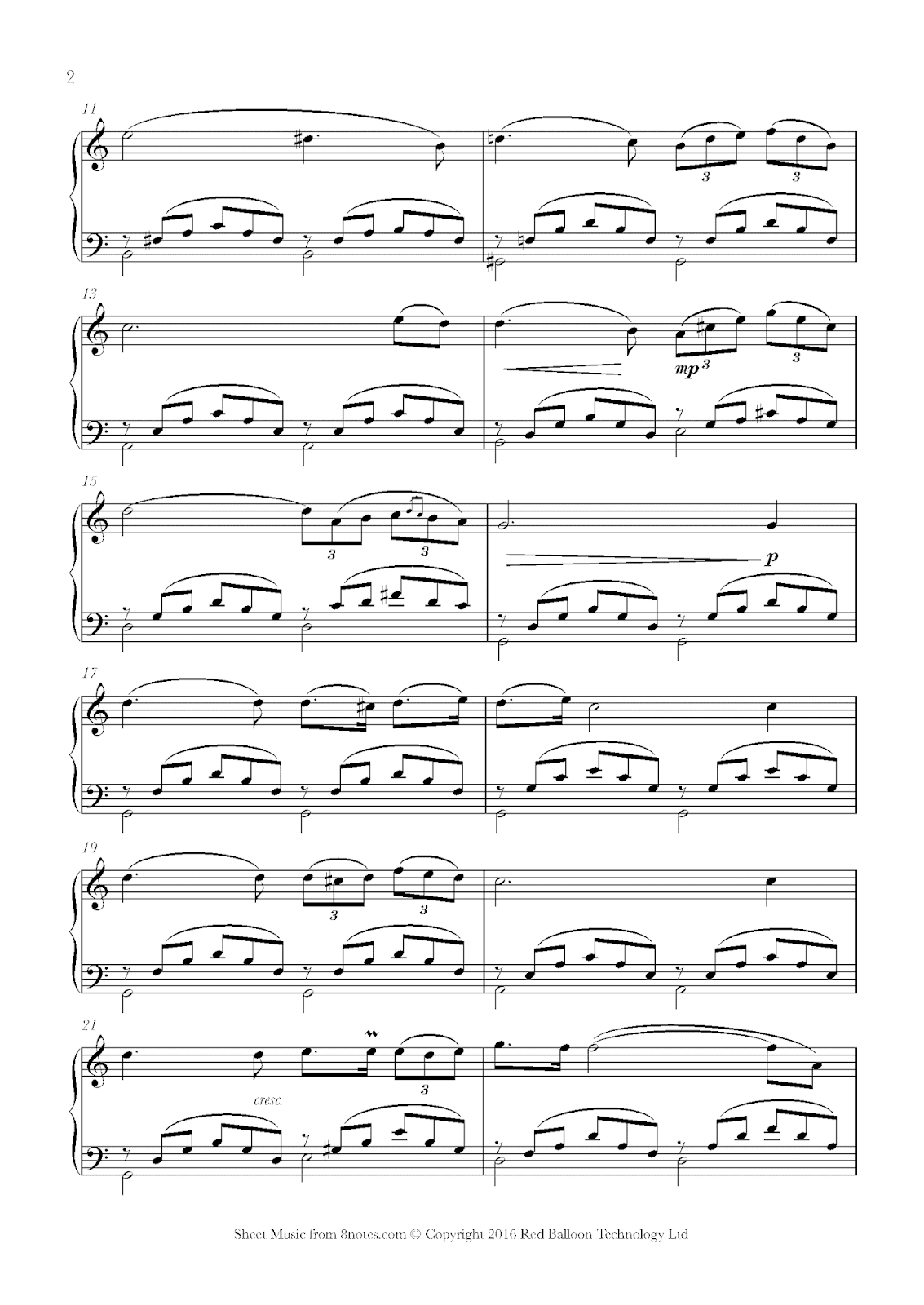 Schubert - Ave Maria Piyano Notaları - Piyano Notaları