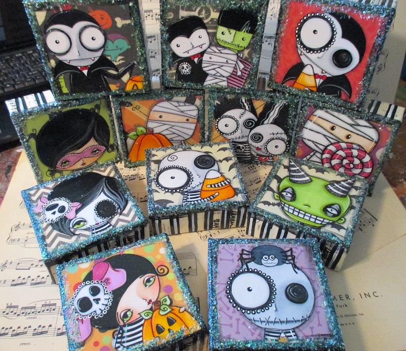 Make Art & Live Happy: Whimsy Girls Halloween Workshop