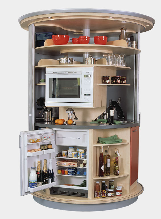 Revolving Circle Compact Kitchen ~ Home Design