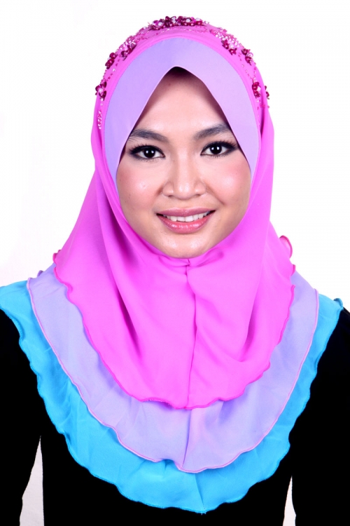 TUDUNG AWNING CHIFFON 3 LAYER MANIK EKSKLUSIF (MY13) :: Oh Hijabs