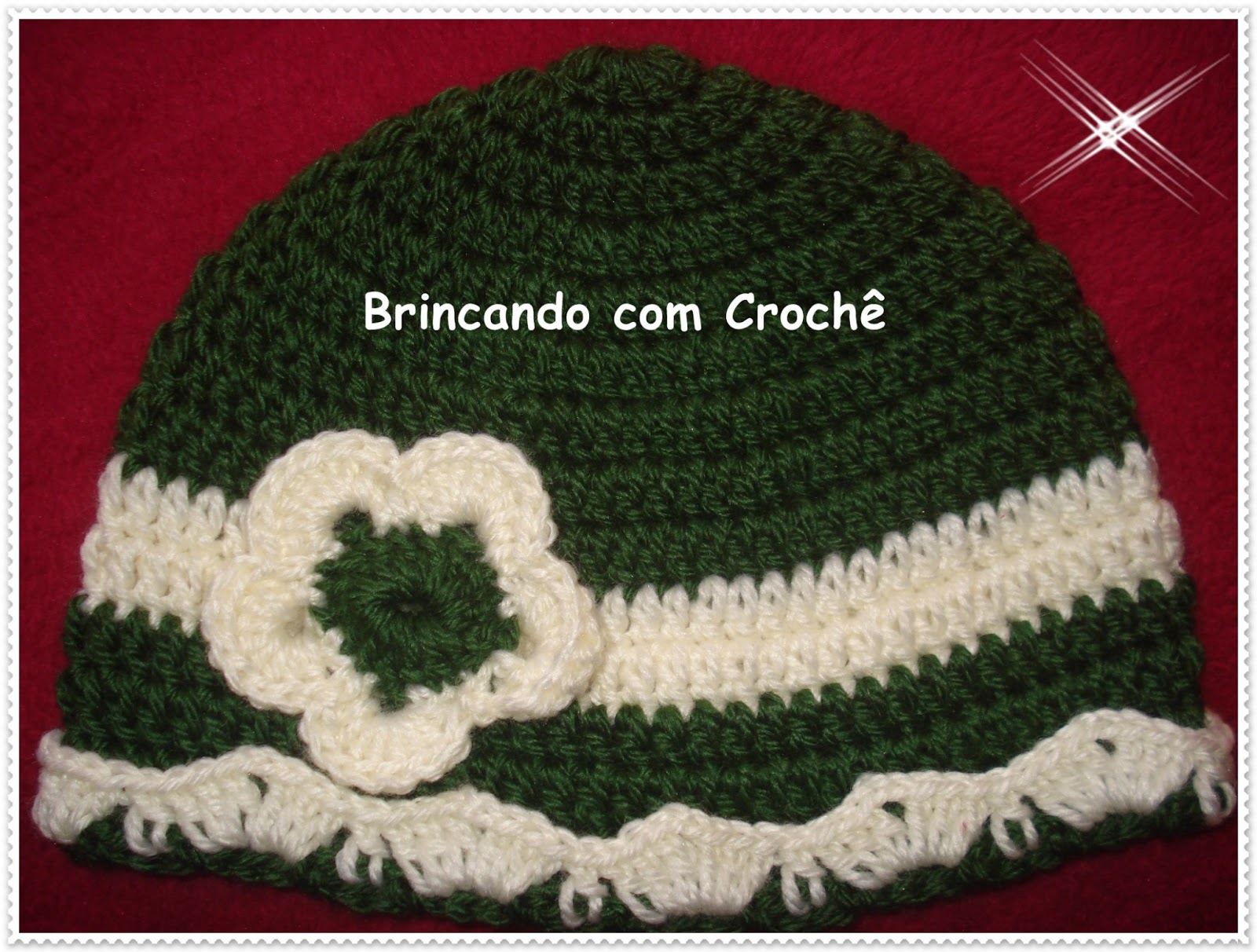 Rubia Crochê: Gorro de Crochê Verde