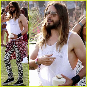 Jared Leto Wears Zebra Print Pants For Coachella (PHOTOS)