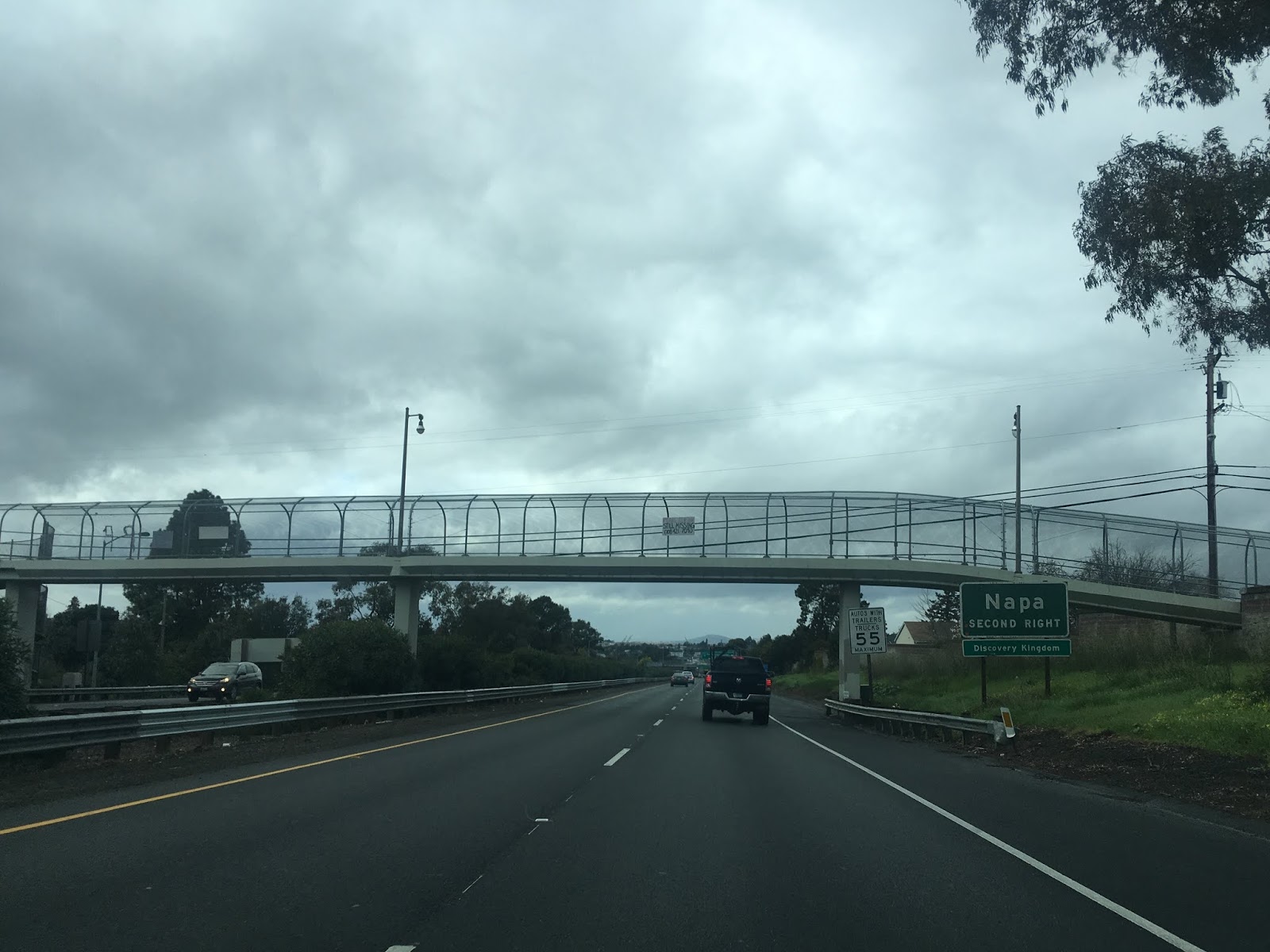 Interstate 780 and path of California State Route 141