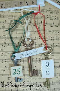 Skeleton Key Ornaments - Okio B Designs