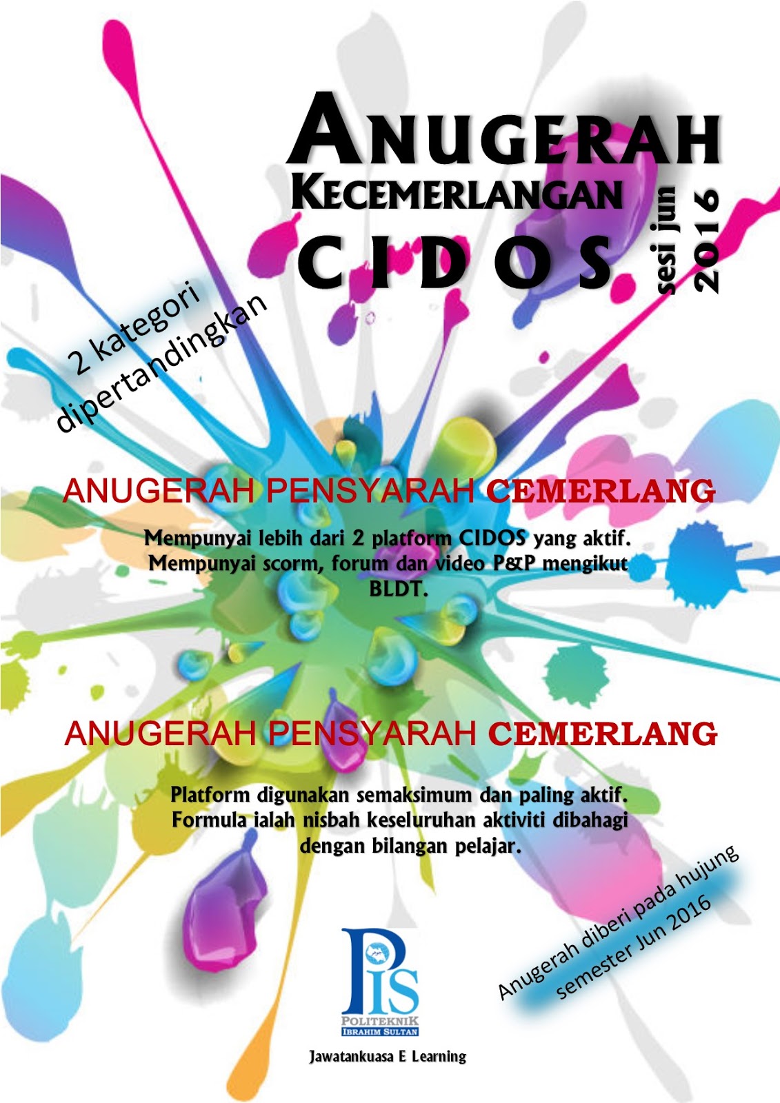 PIS Elearning: CIDOS Award PIS