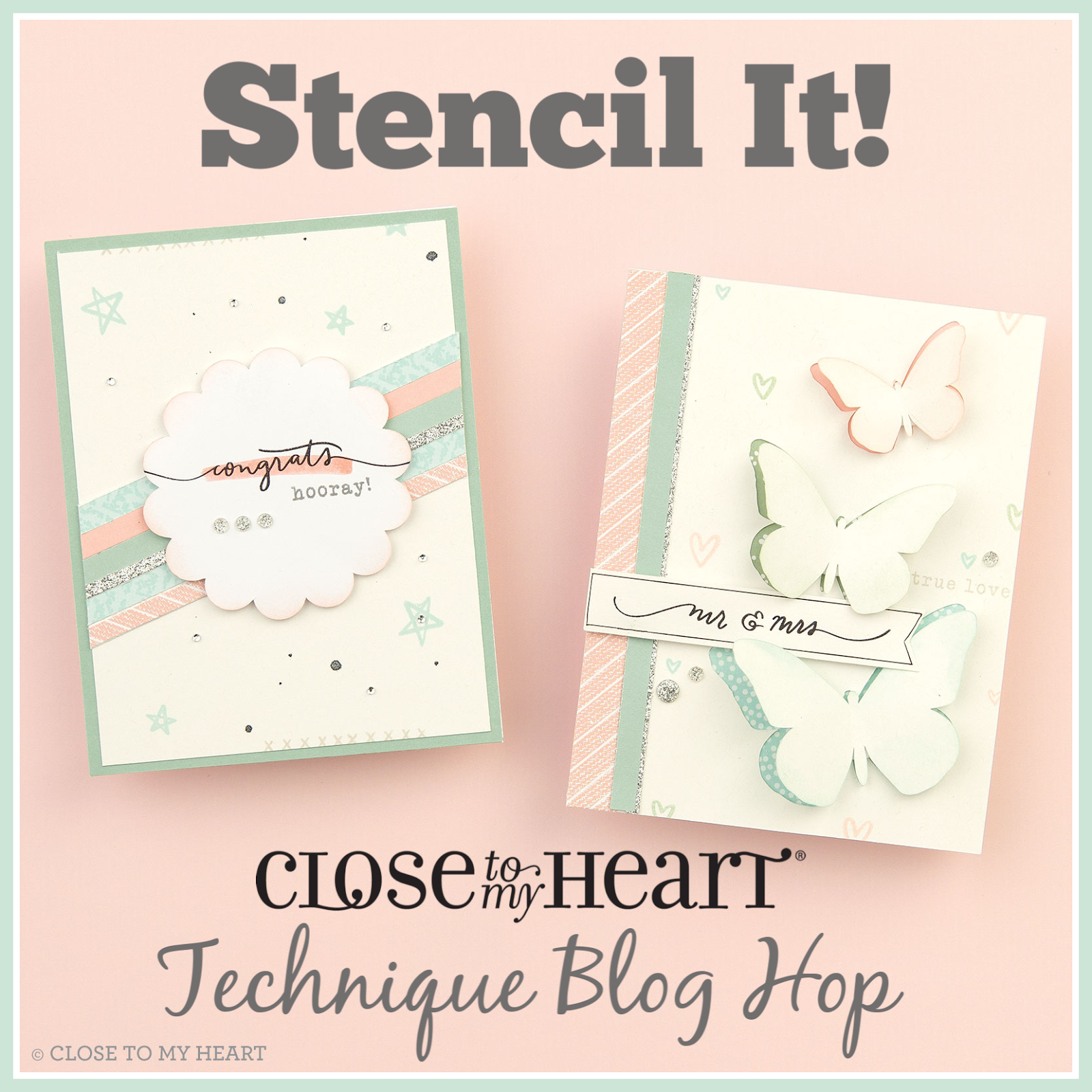 Show and Tell with Michelle: Stencil It! ~ May Technique Blog Hop