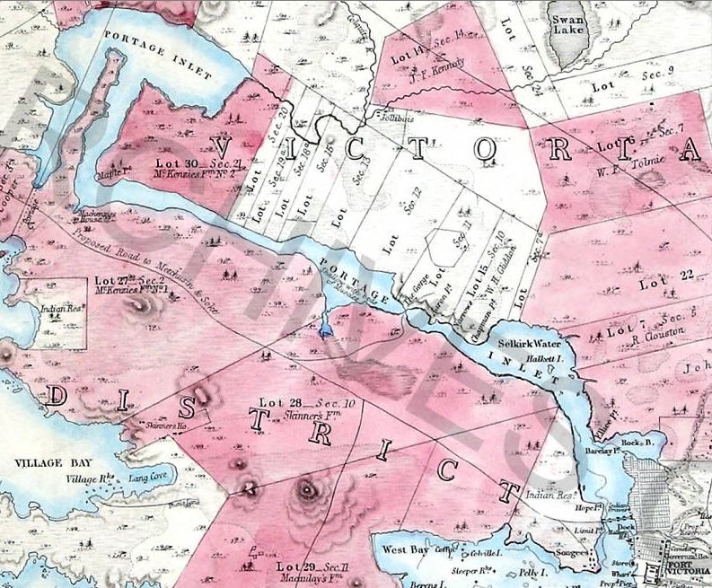 Victoria Vision: Some early maps of the Tillicum-Burnside-Gorge area