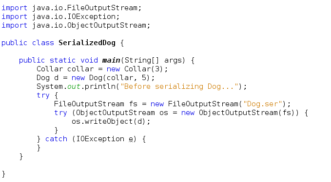 Java-Latte: Serialization in Java