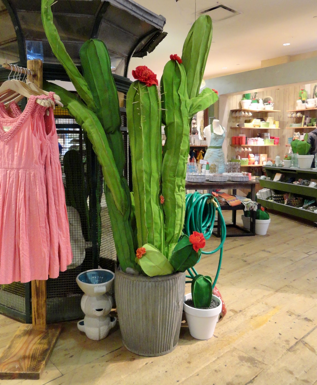 danger garden: fabric cactus at Anthropologie