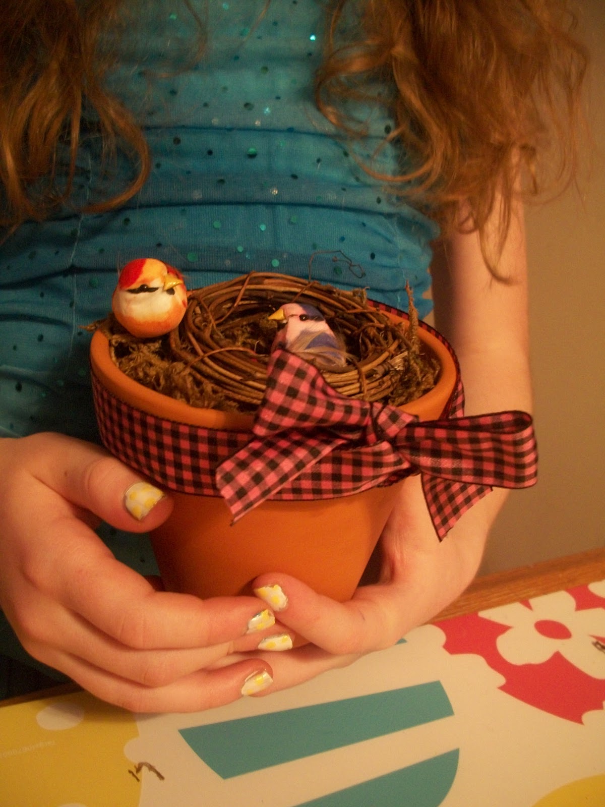 Pams Party & Practical Tips: Crafting with Kara-Flower Pot Nest