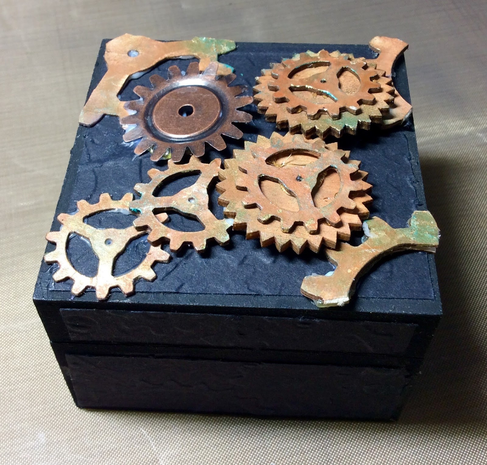 Isle of Crafty Creations: Mixed Media Monday: Box of Gears!