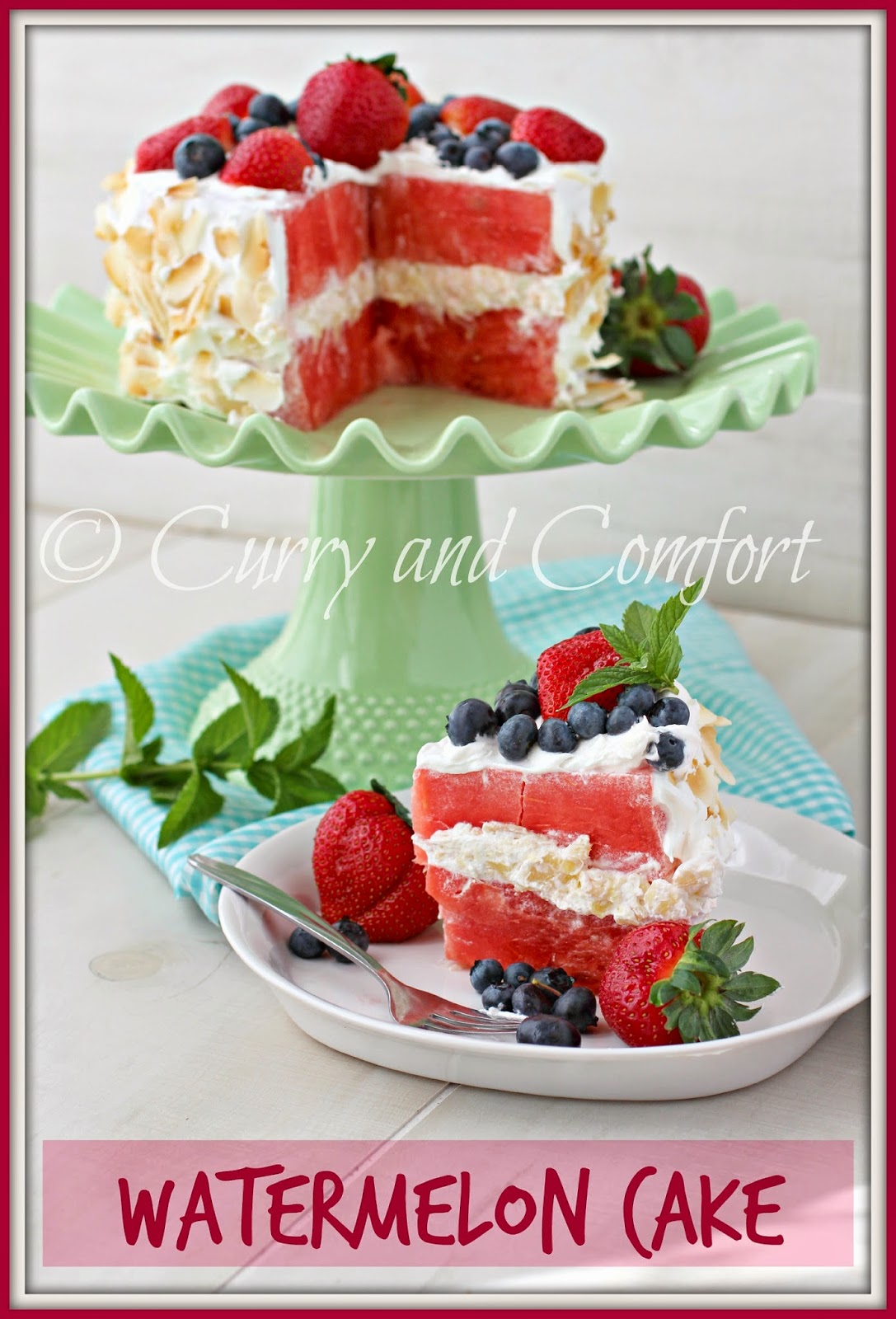Kitchen Simmer: Watermelon Cake #freshfuitbowl #BBBProduct