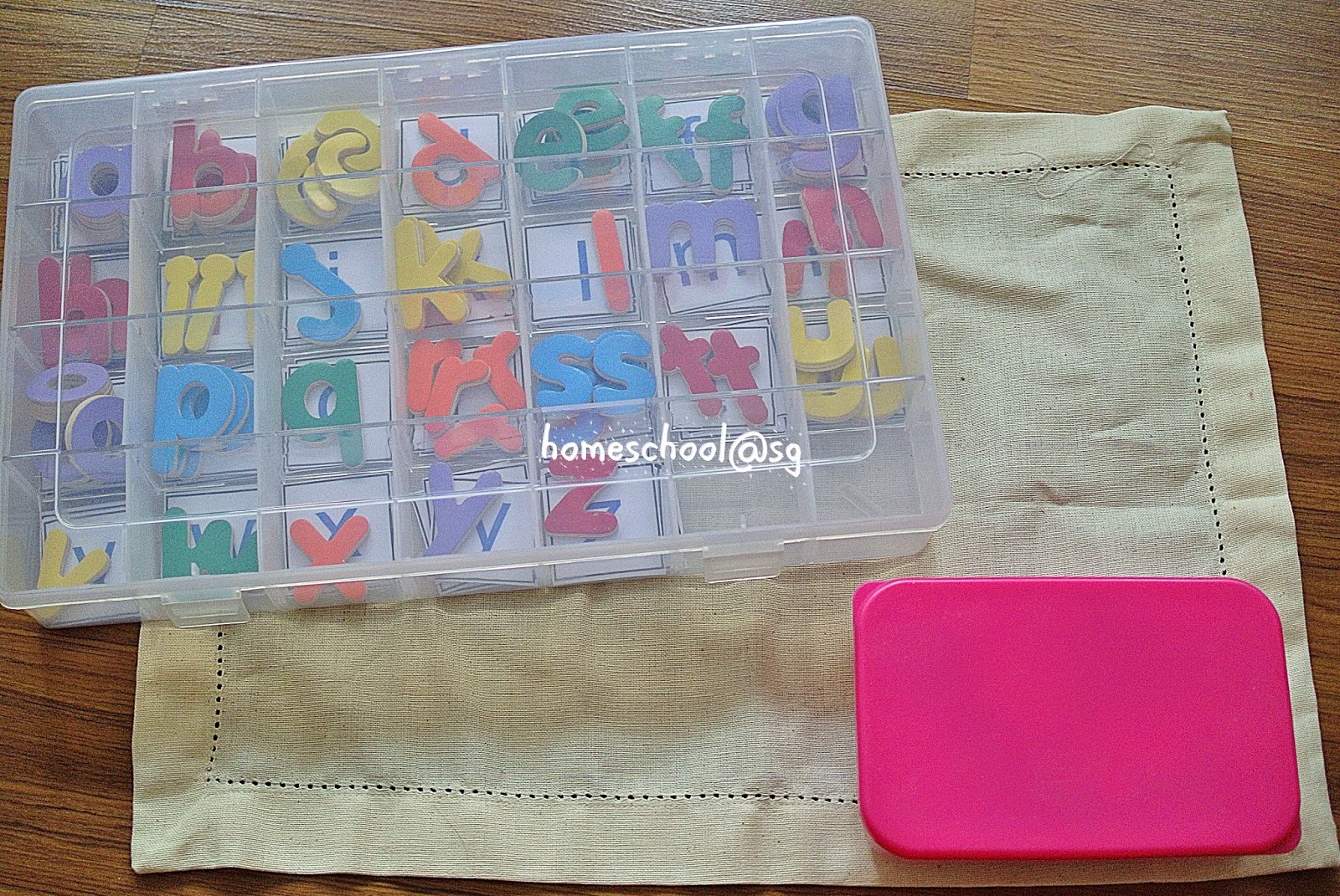 Homeschool@sg: DIY Montessori Pink box (Tweak)