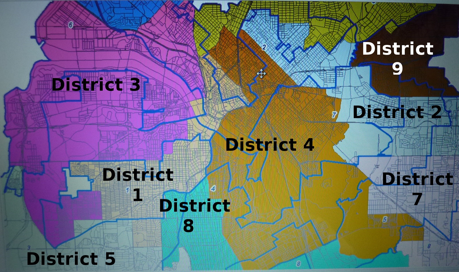 Dallas districts map Dallas city - Dallas Districts Map dallas district map