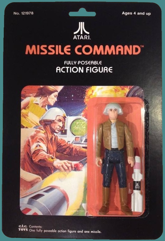Neon Rocketship: Missile Command Action Figure